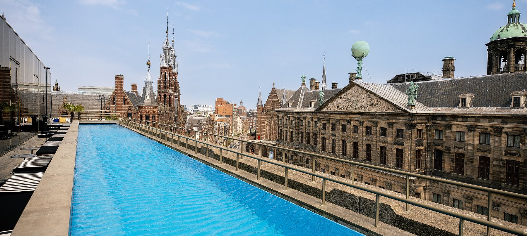 W Lounge Amsterdam Rooftop cocktail bar Terrace and Pool